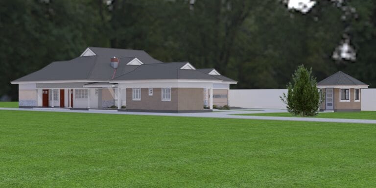 4 Bedroom House Plan with DSQ and Gazebo - ID 135 - Nyolenju