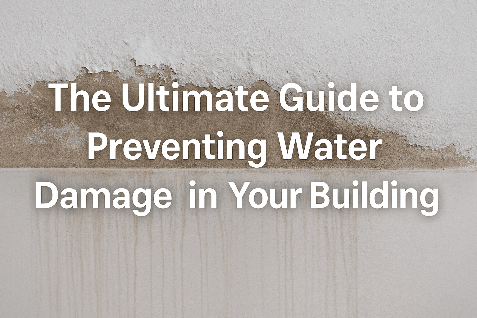 The Ultimate Guide to Preventing Water Damage in Your Building